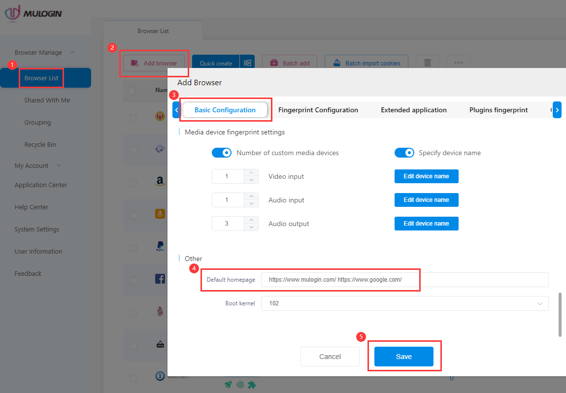 How to set multiple default homepages? | MULOGIN DOC