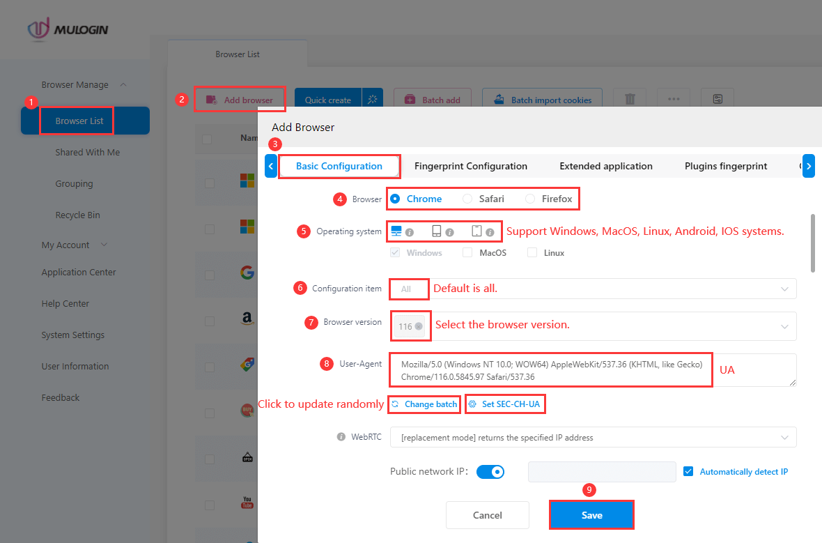 User-Agent setting in MuLogin | MULOGIN DOC