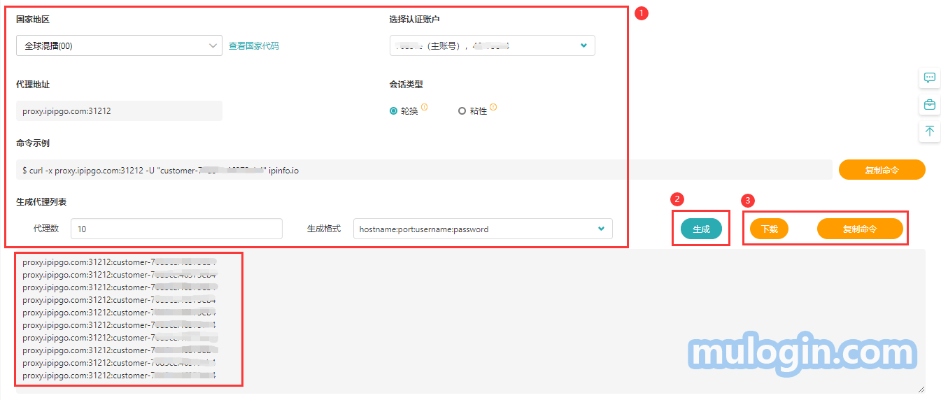 IPIPGO代理设置 | MuLogin帮助文档